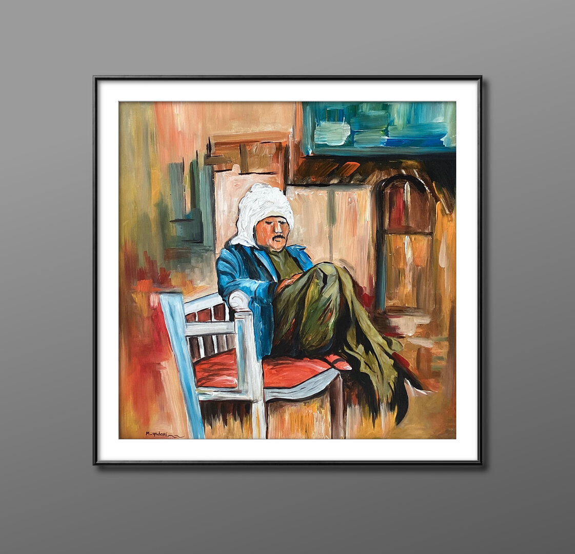 traditional man Details Amman Panorama Art Gallery